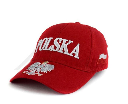 Baseball caps Poland. Pattern: embroidered Eagle and the words Poland ...