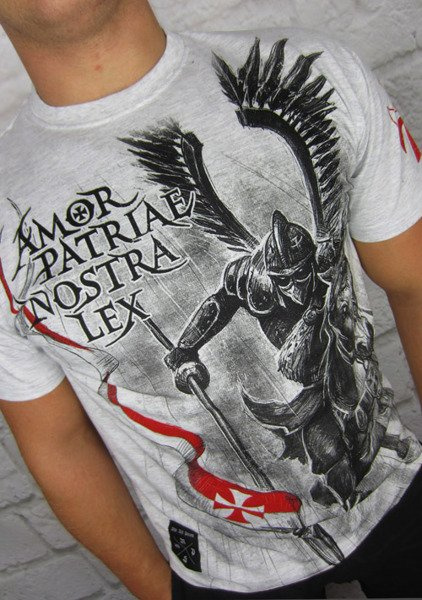 T-shirt WRP Husaria Amor Patriae Nostra Lex szary | Mężczyzna ...